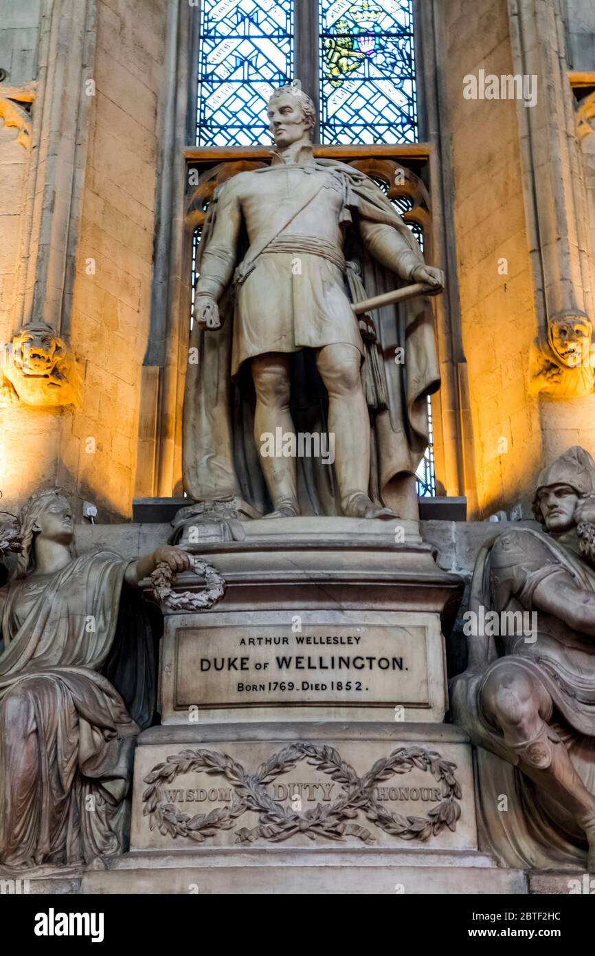 England, London, City of London, The Guildhall, Duke of Wellington ...
