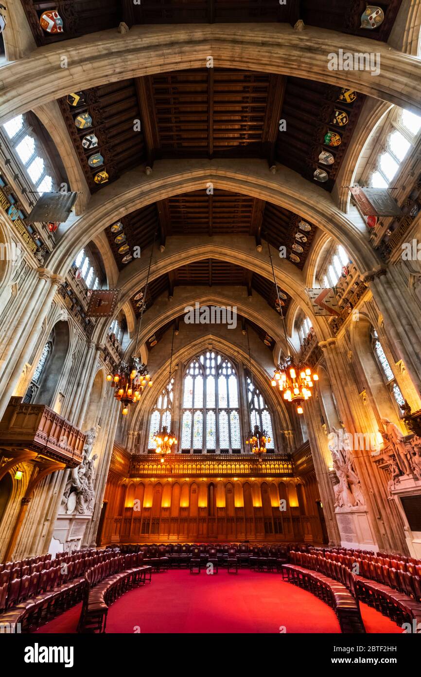 England, London, City of London, The Guildhall, Interior View Stock ...