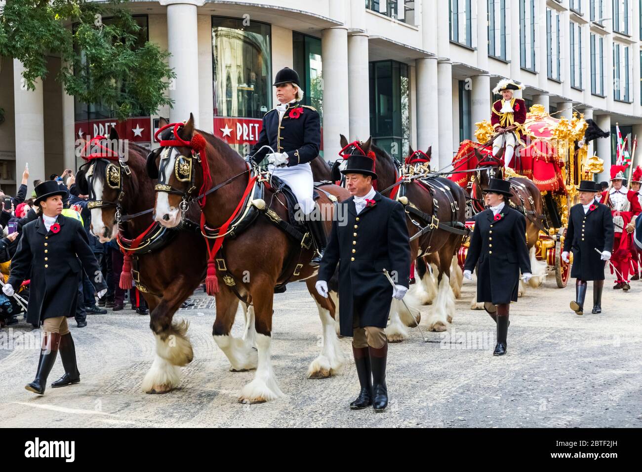England, London, City of London, The Guildhall, Lord Mayor's Show ...