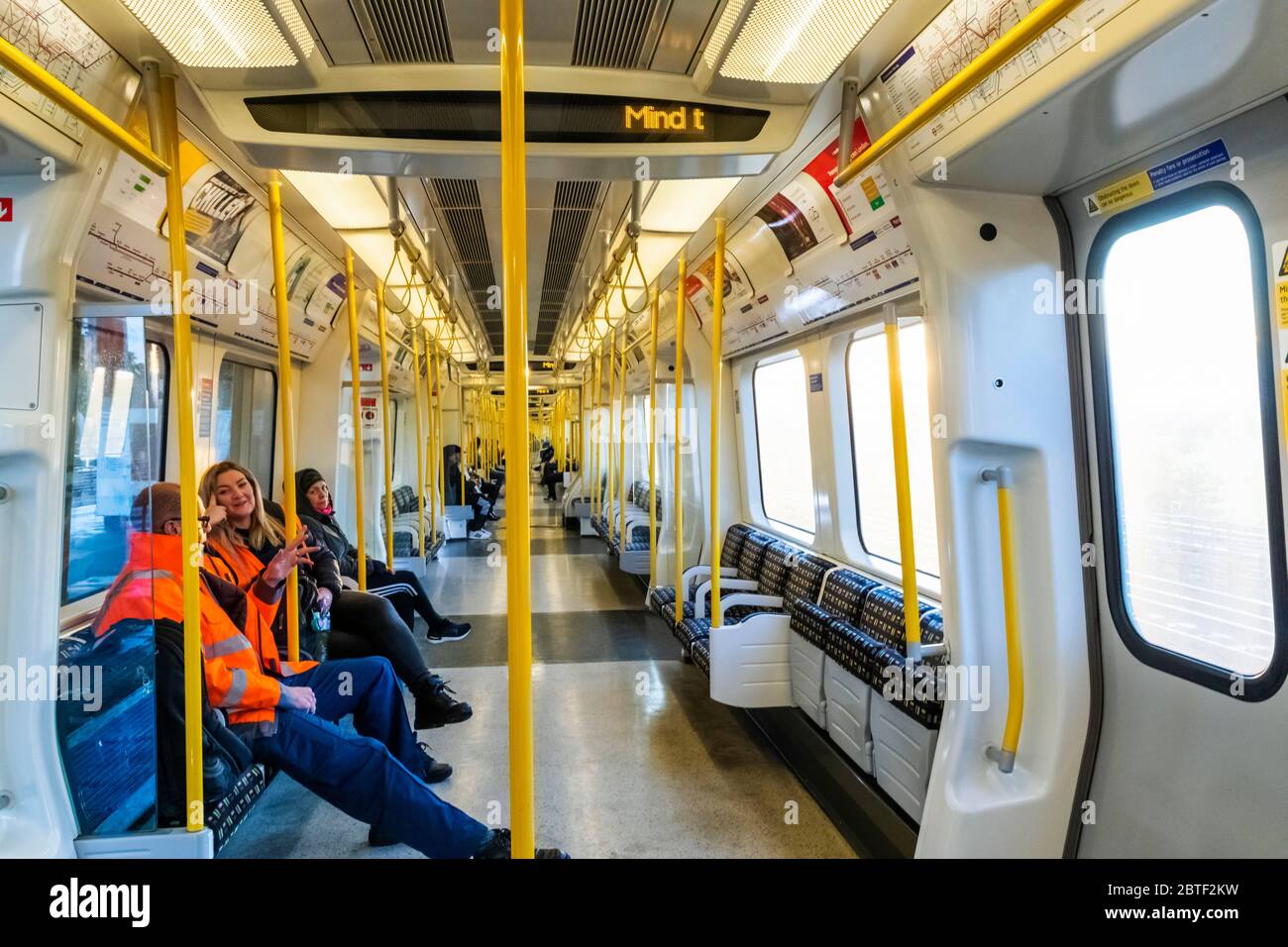 England, London, London Underground, Metropolitan Line, Interior View ...