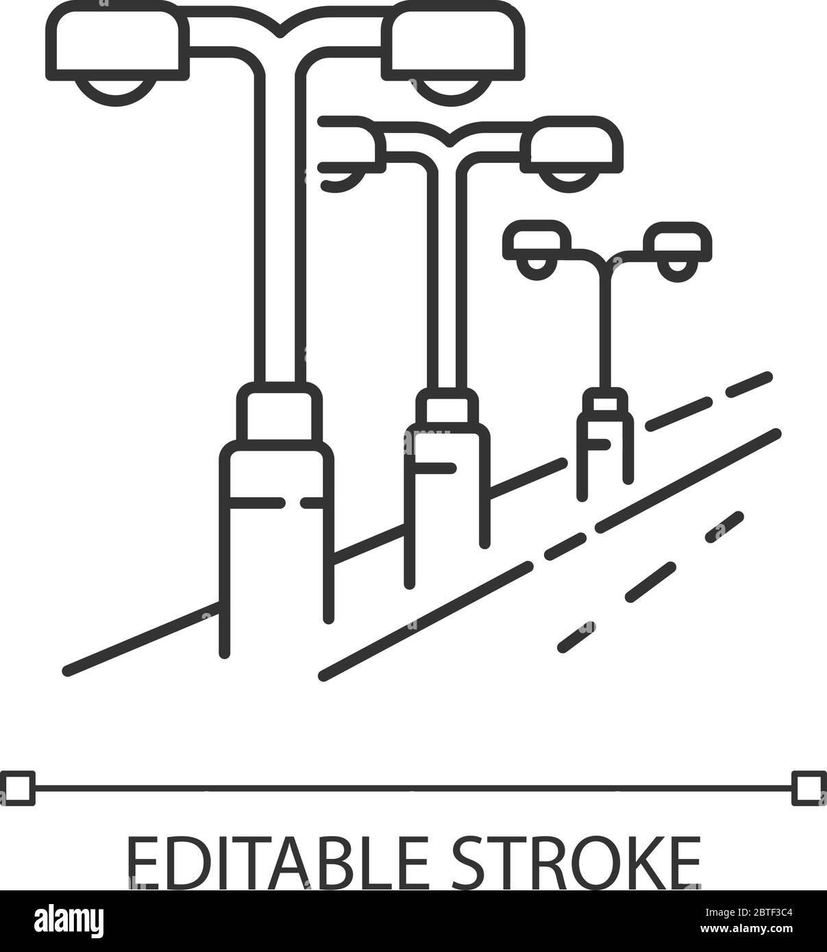 Lighting row Stock Vector Images - Alamy