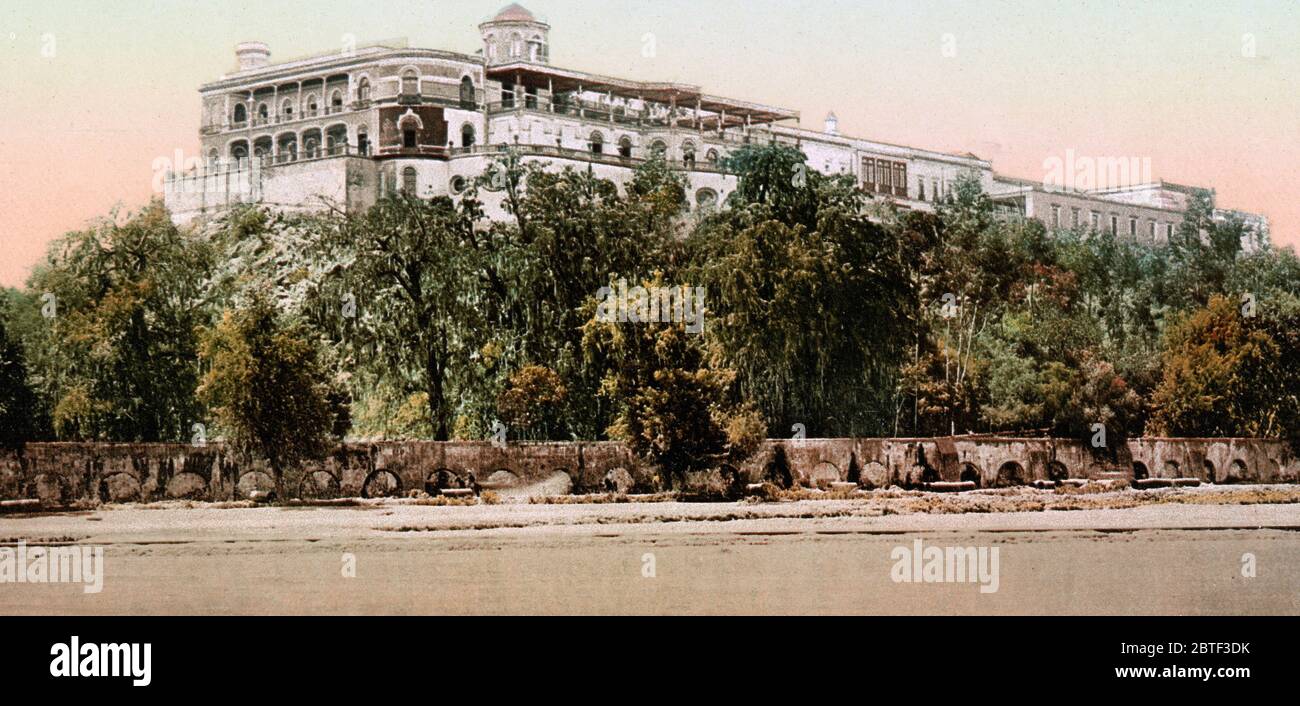 Mexico, the Castle of Chapultepec ca. 1884 - 1900 Stock Photo - Alamy