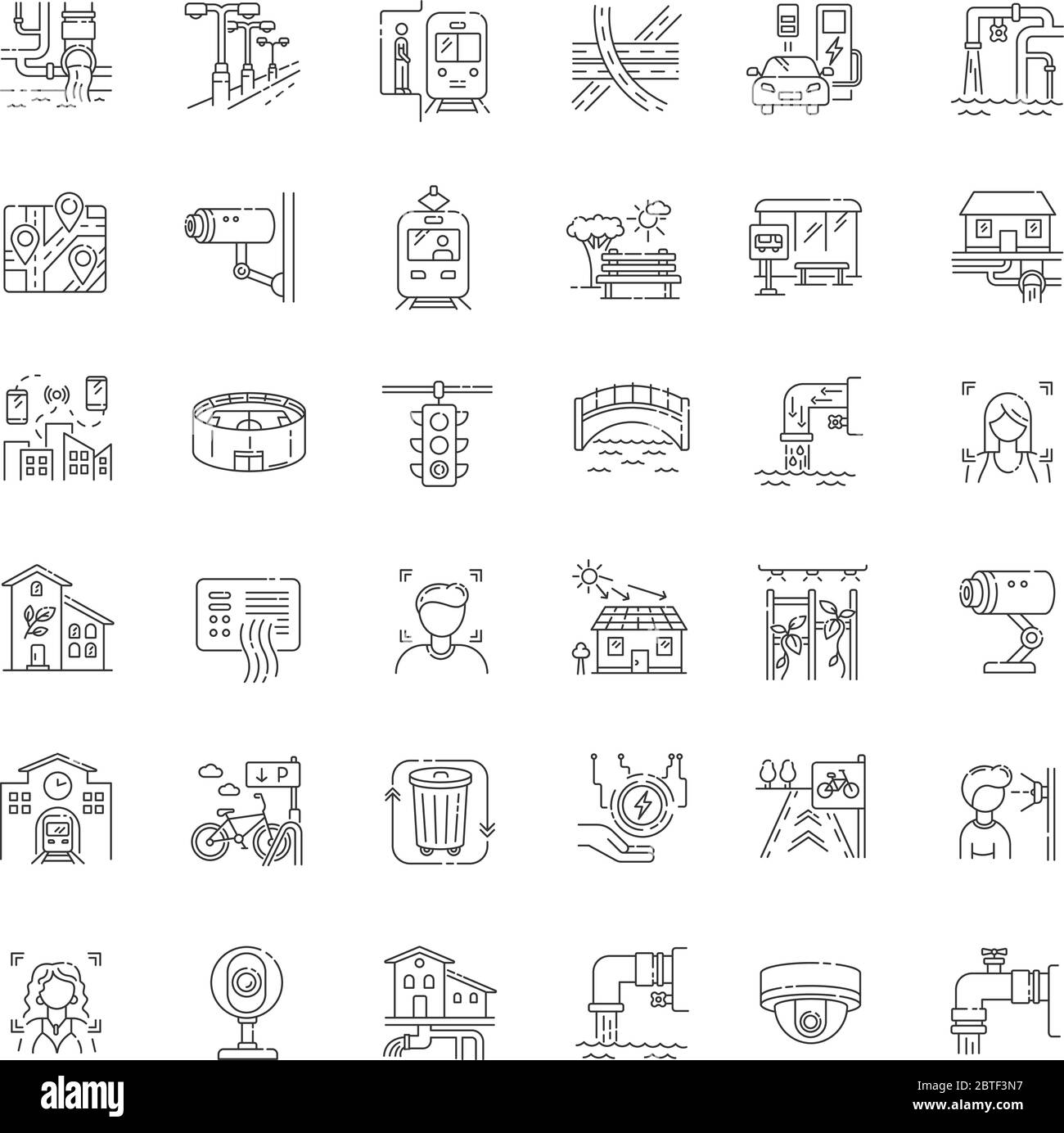 Linear electricity infrastructure hi-res stock photography and images ...