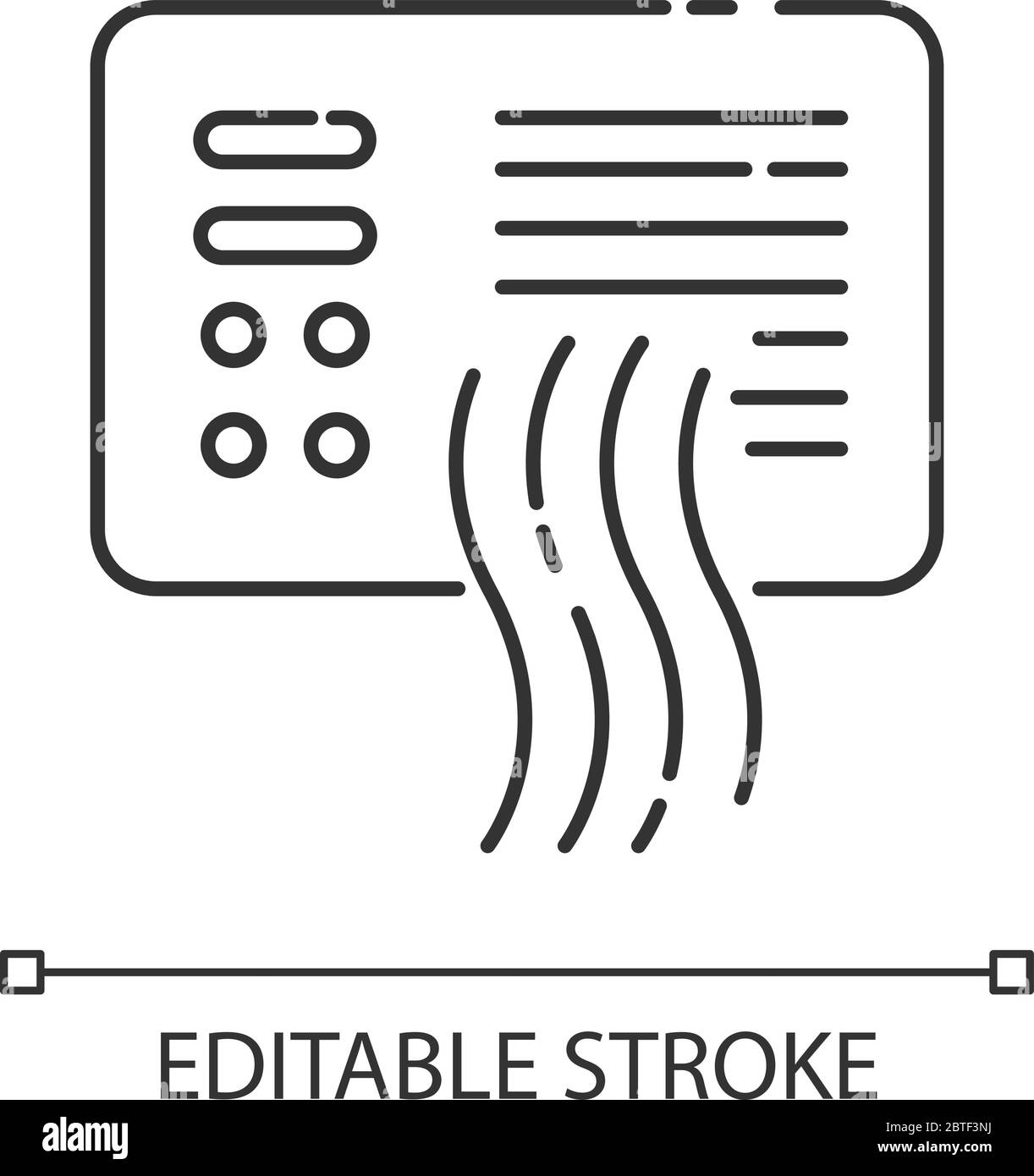 Air pollution sensor pixel perfect linear icon Stock Vector Image & Art ...