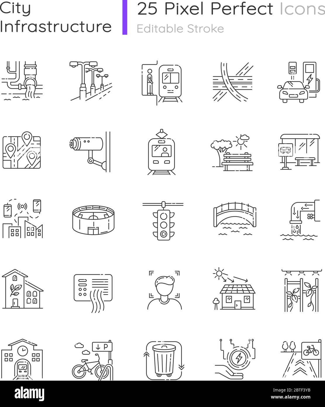 Linear infrastructure Stock Vector Images - Alamy