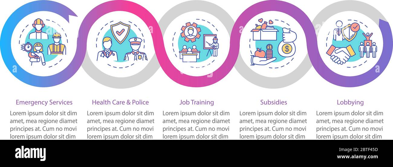Government support vector infographic template Stock Vector Image & Art ...