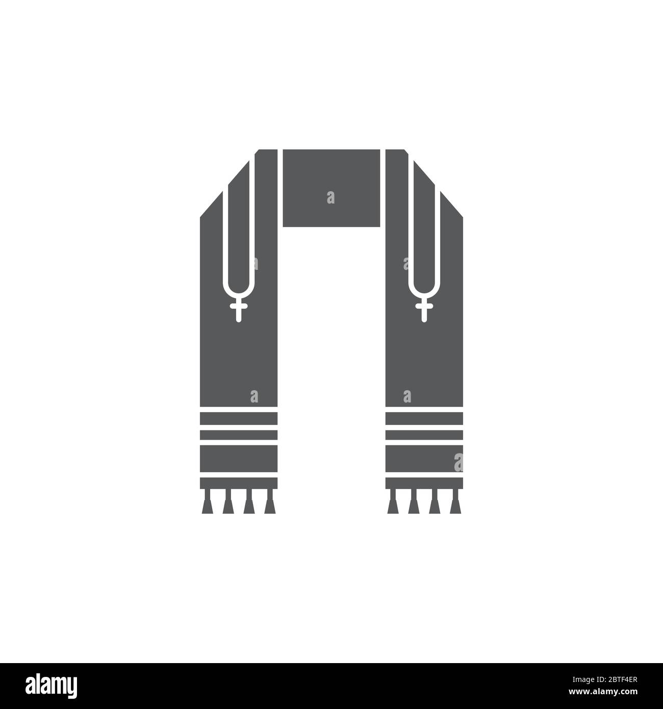 Hebrew Tallit vector icon symbol isolated on white background Stock ...