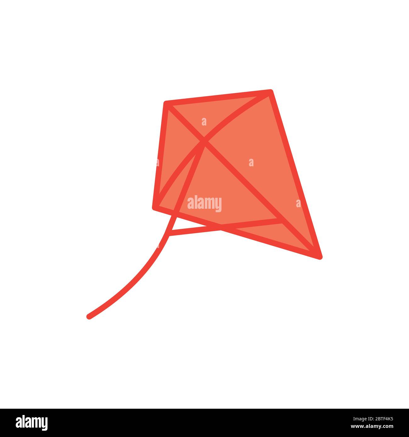 Kite vector icon symbol isolated on white background Stock Vector Image ...