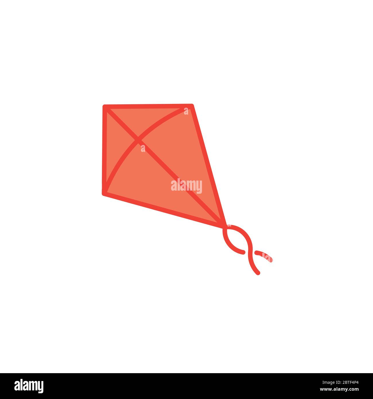 Kite vector icon symbol isolated on white background Stock Vector Image ...