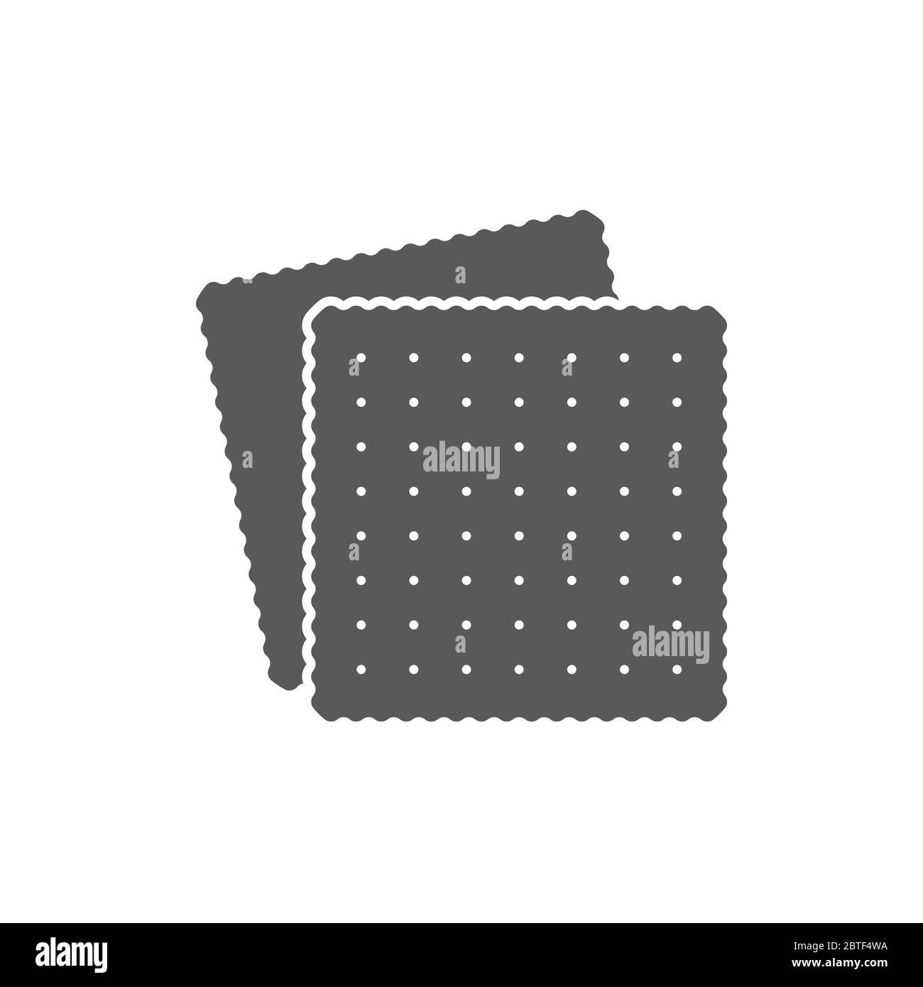 Jewish Matzah or matzo vector icon symbol isolated on white background ...