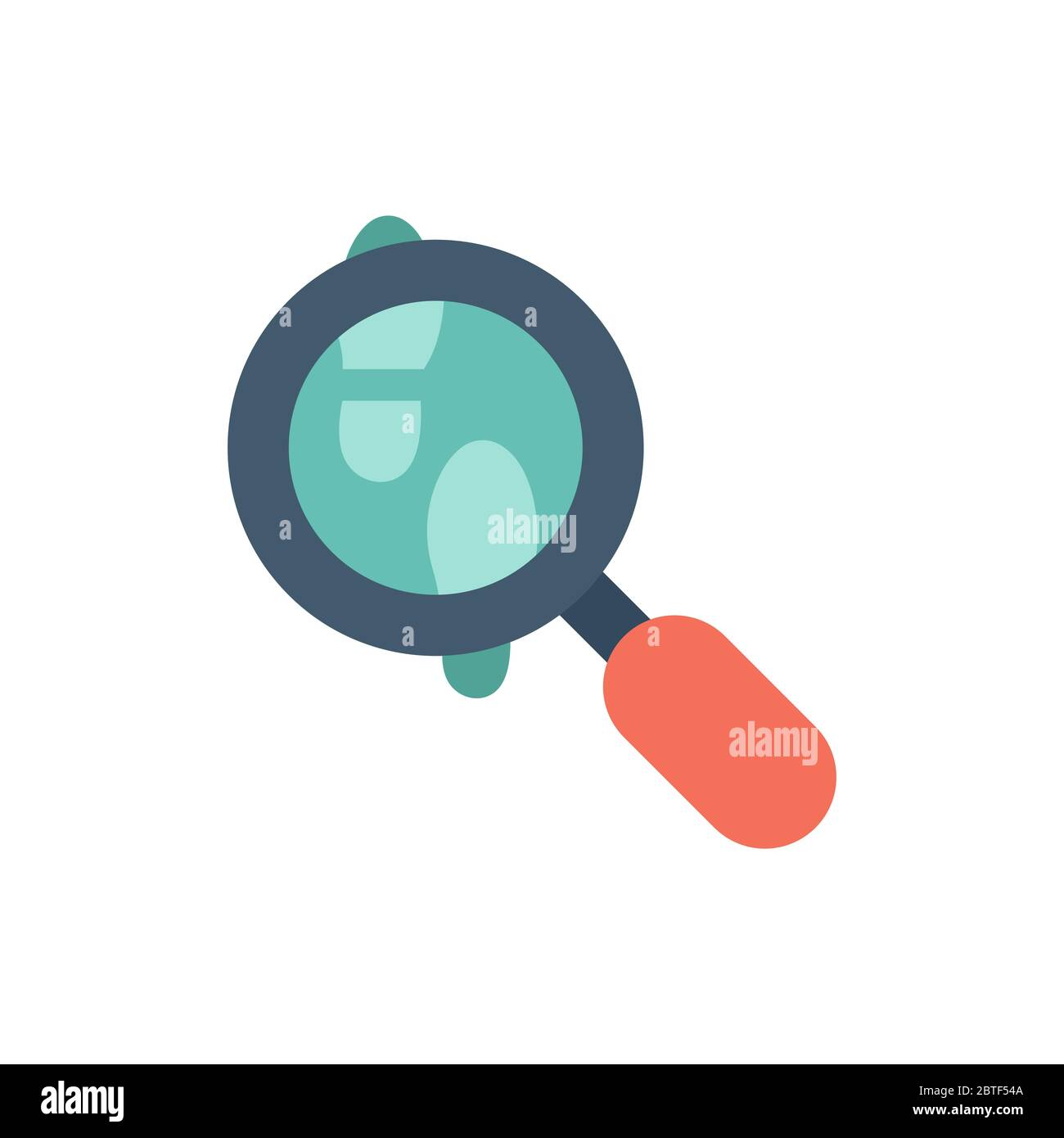 Looking for clues vector icon symbol finding isolated on white ...