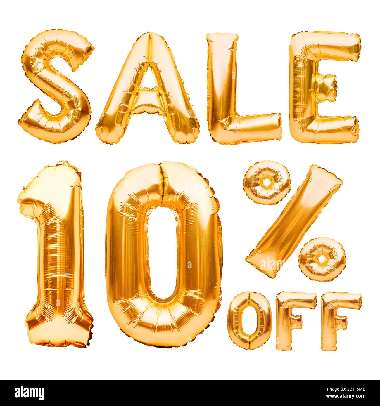 Gold 10 balloons hi-res stock photography and images - Alamy