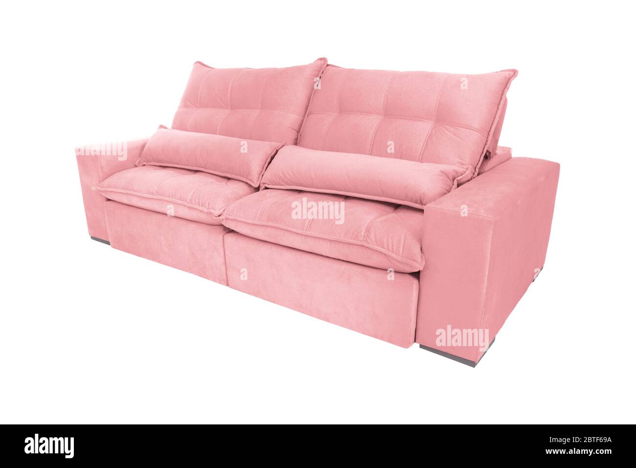 Studio shot of a beautiful modern sofa isolated on white background ...