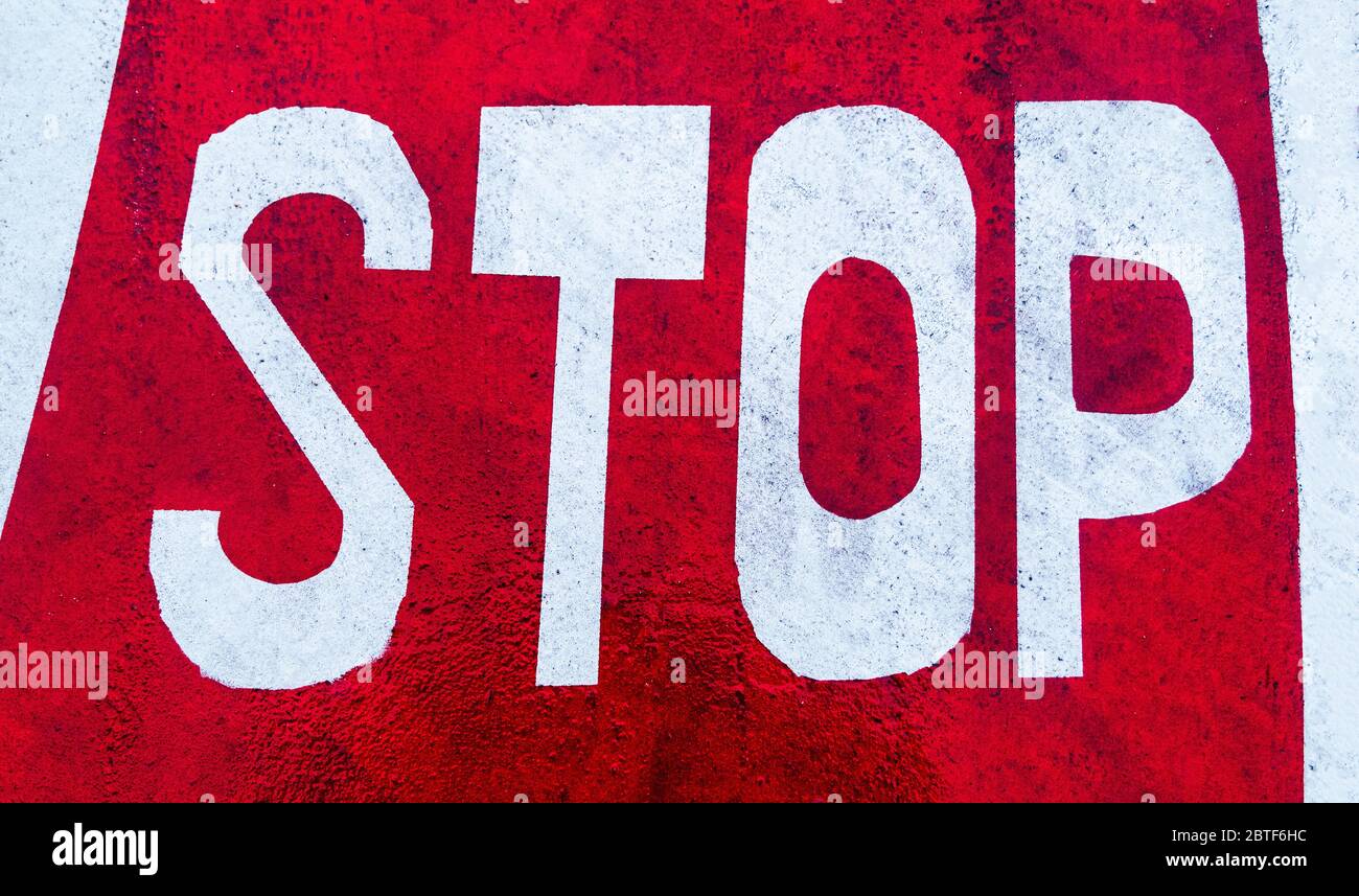 Stop sign icon hi-res stock photography and images - Alamy