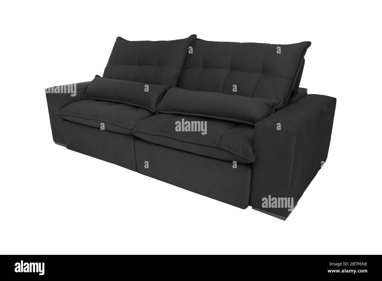 Studio shot of a beautiful modern sofa isolated on white background ...