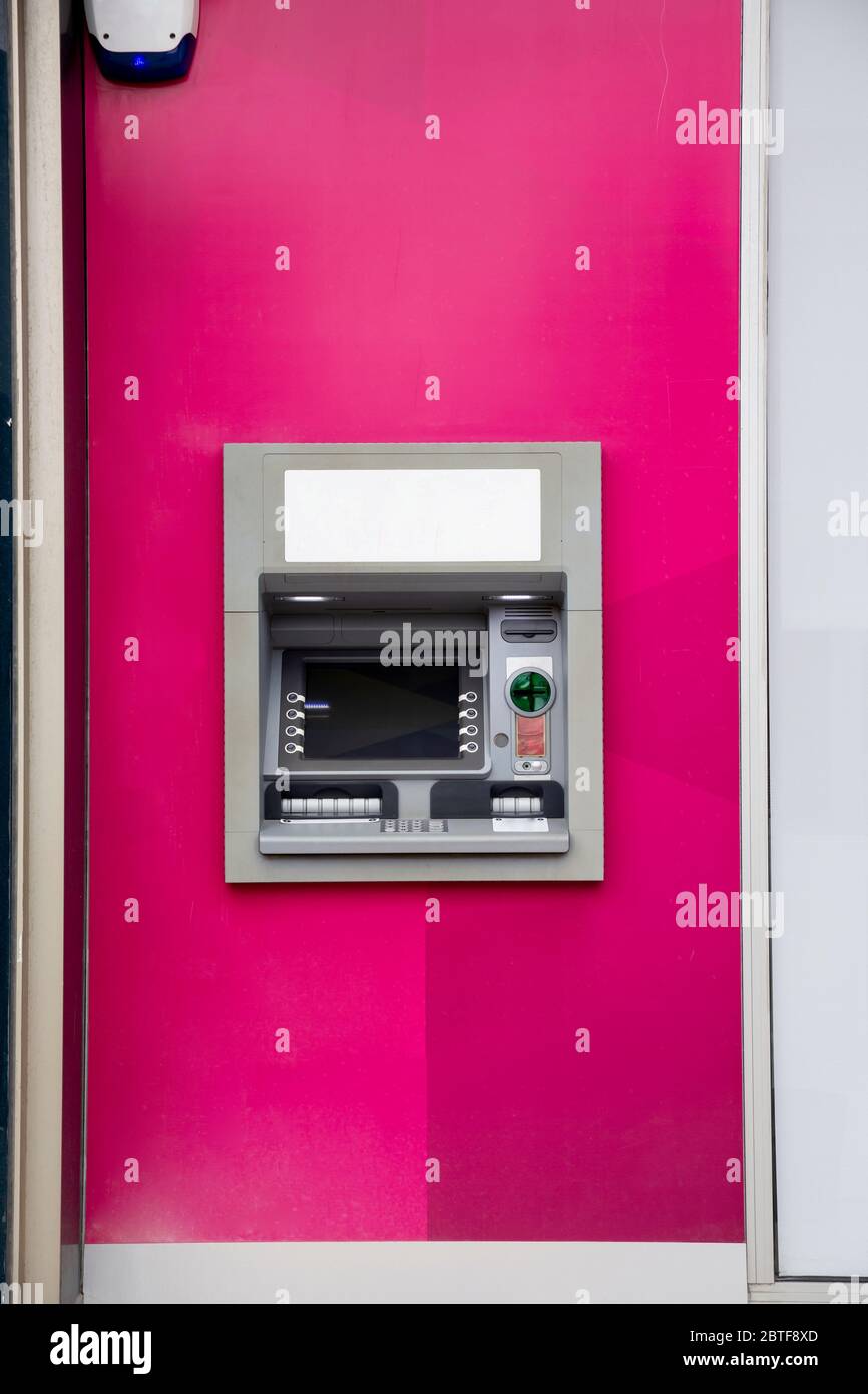 automated teller machine on the wall Stock Photo - Alamy