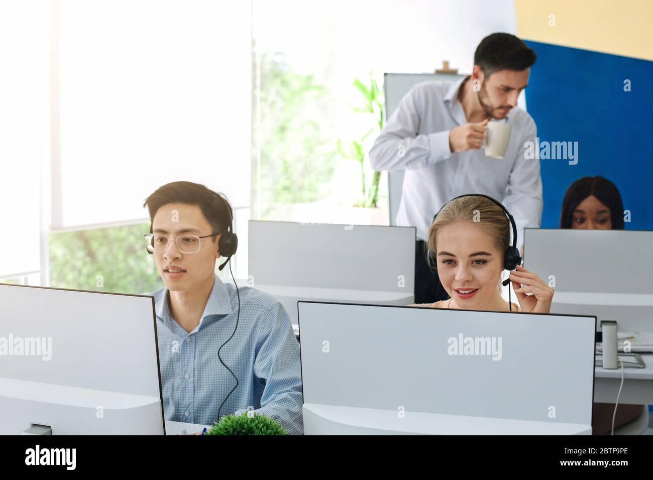 Diverse customer service team hi-res stock photography and images - Alamy