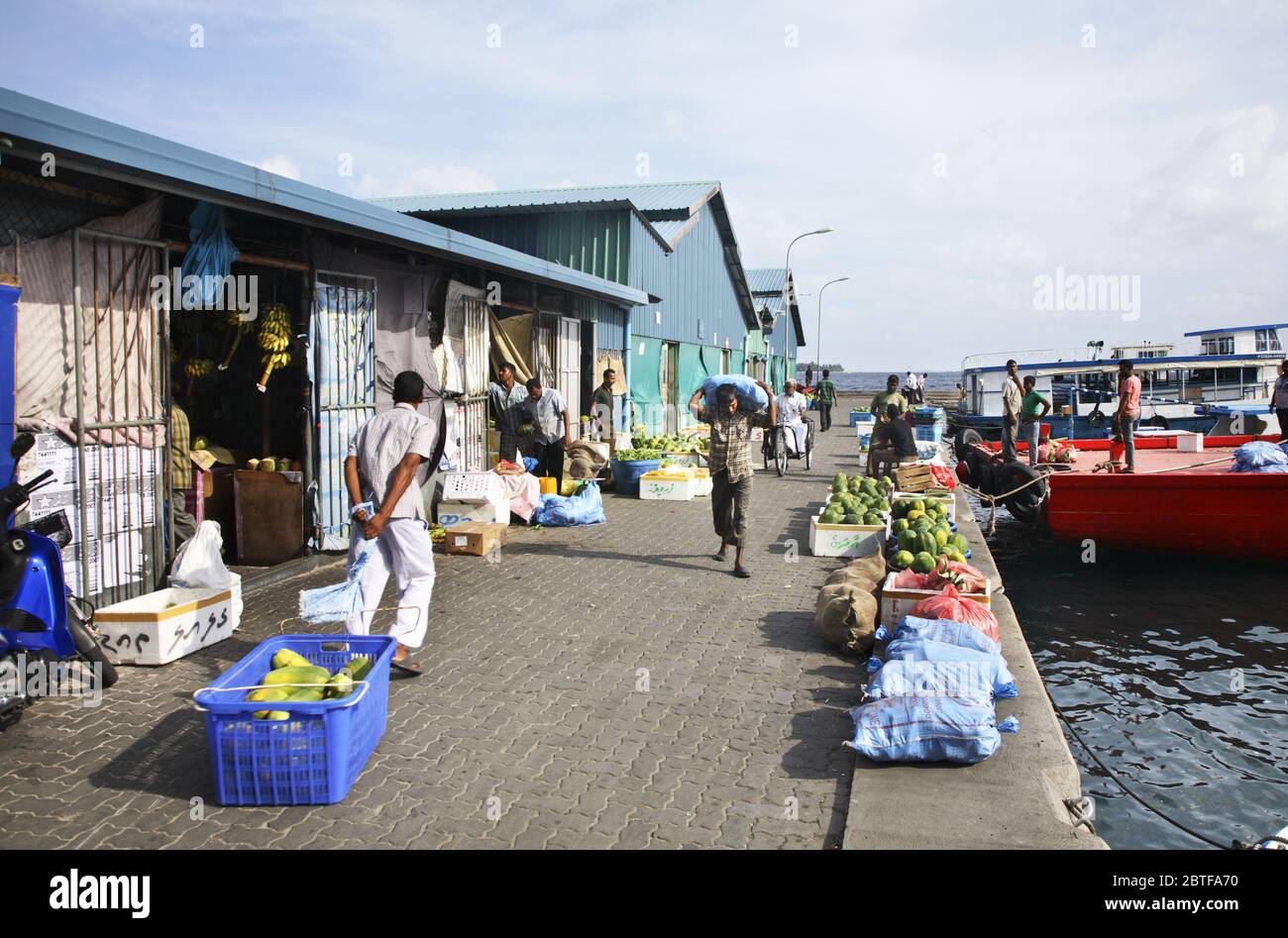 Market in Male. Republic of the Maldives Stock Photo - Alamy