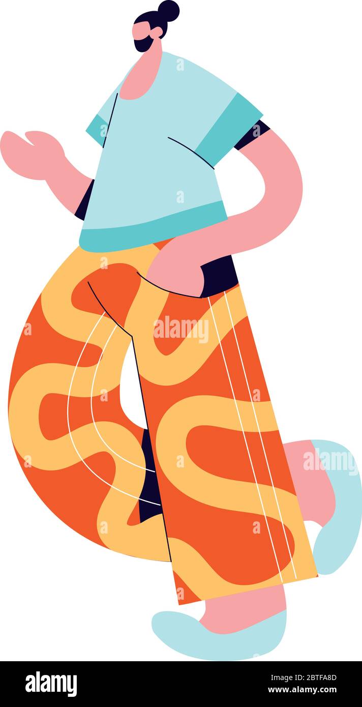 Urban man cartoon with casual cloth design, Boy male person people ...