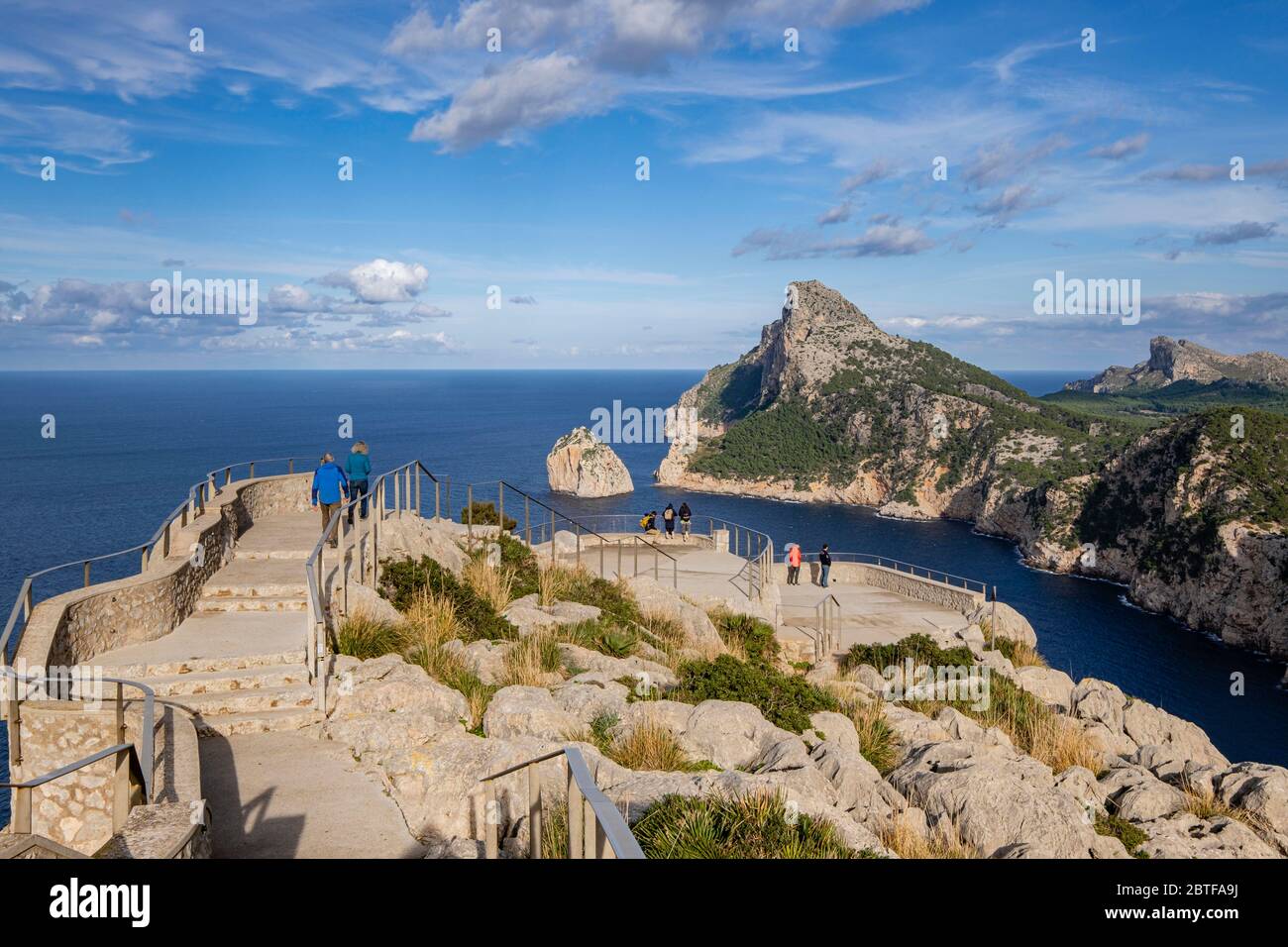 Colomer viewpoint, Mirador de sa Creueta, Formentor, Mallorca, Balearic ...