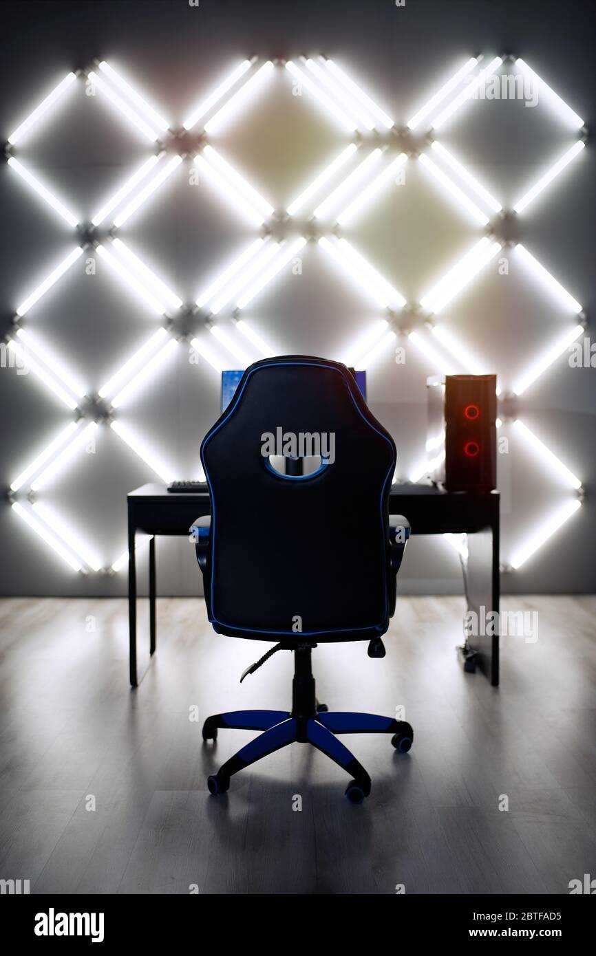Professional gamer room with ultra powerful personal computer Stock ...
