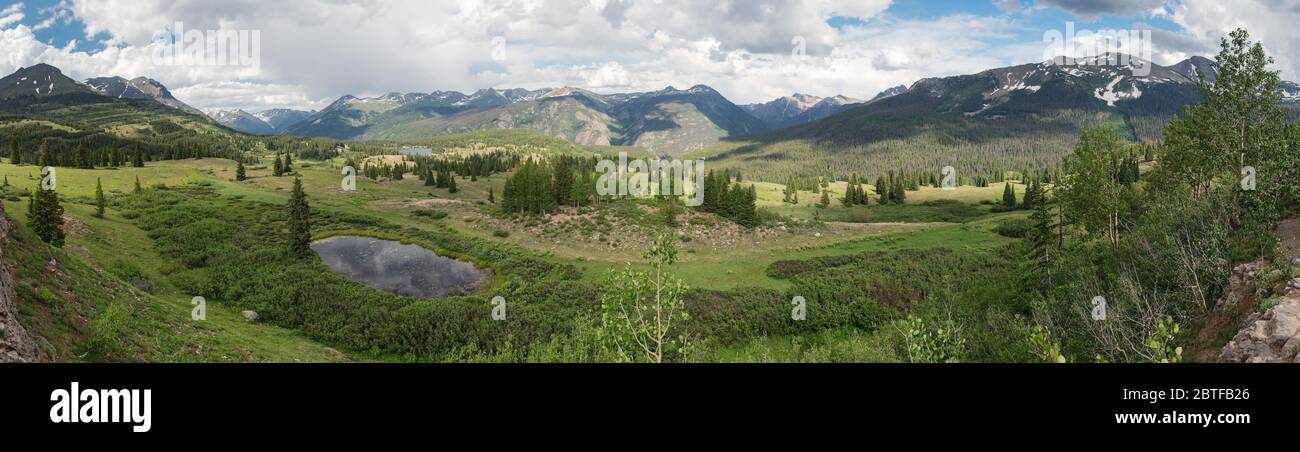 Panoramic view of Molas Pass, Colorado, United States Stock Photo - Alamy