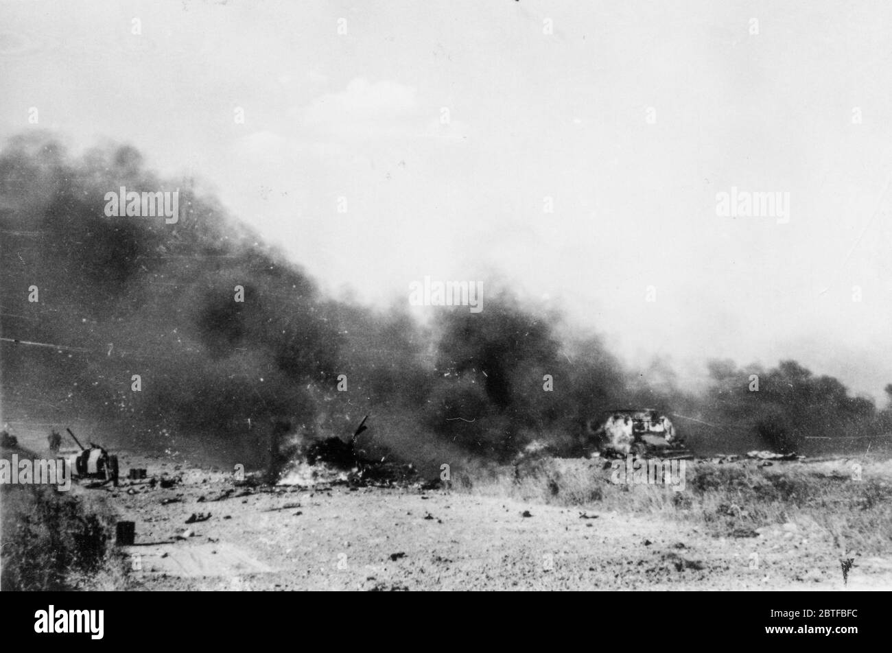 Destroyed tanks near Smolensk Operation Barbarossa - German Invasion of ...