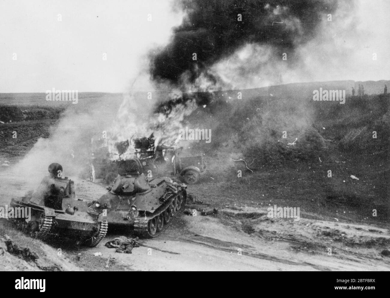 Battle against soviet tanks at Jucourica Operation Barbarossa - German ...