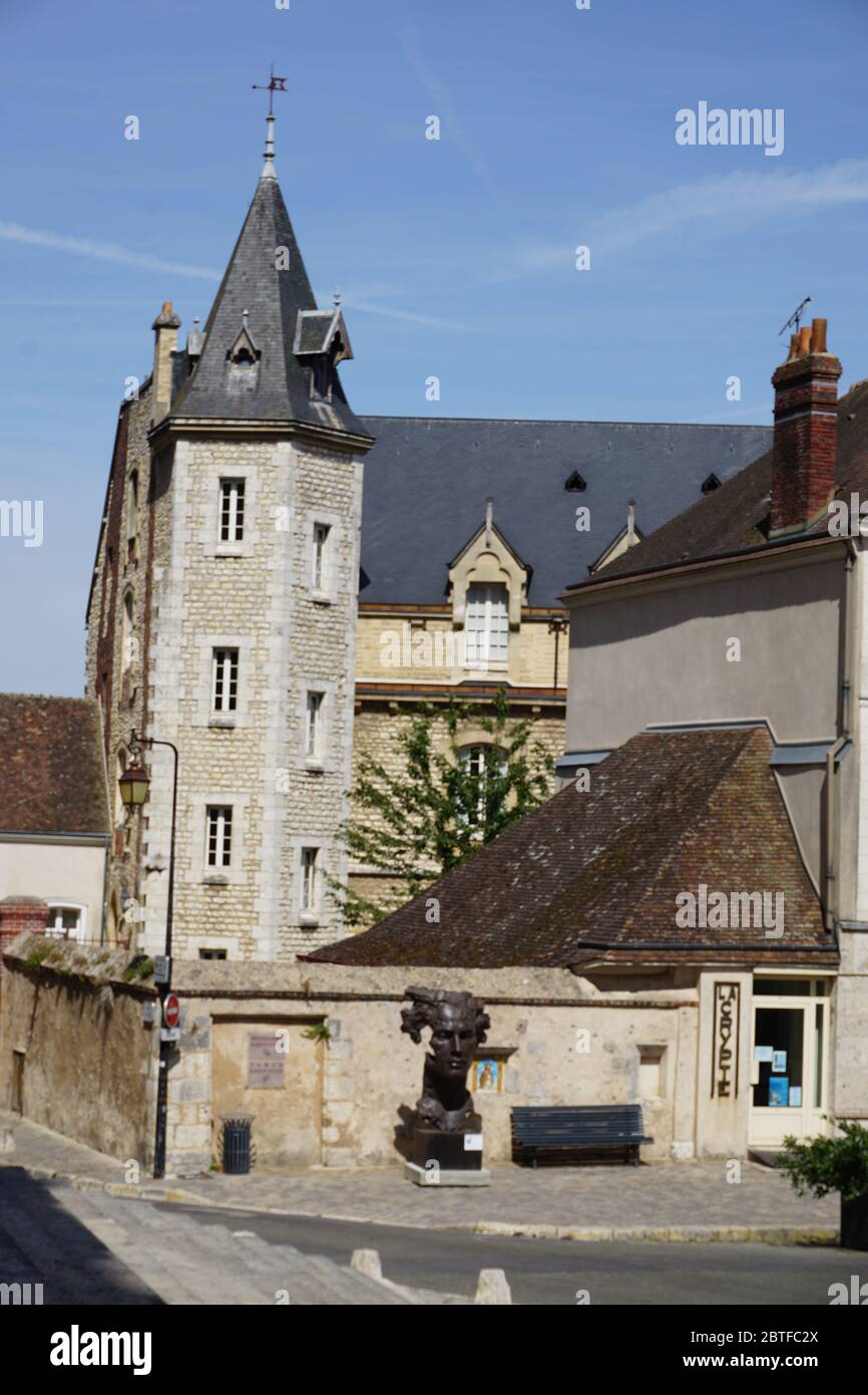 old architectural building in Chartres, France Stock Photo - Alamy
