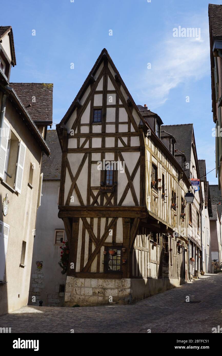 old architectural building in Chartres, France Stock Photo - Alamy