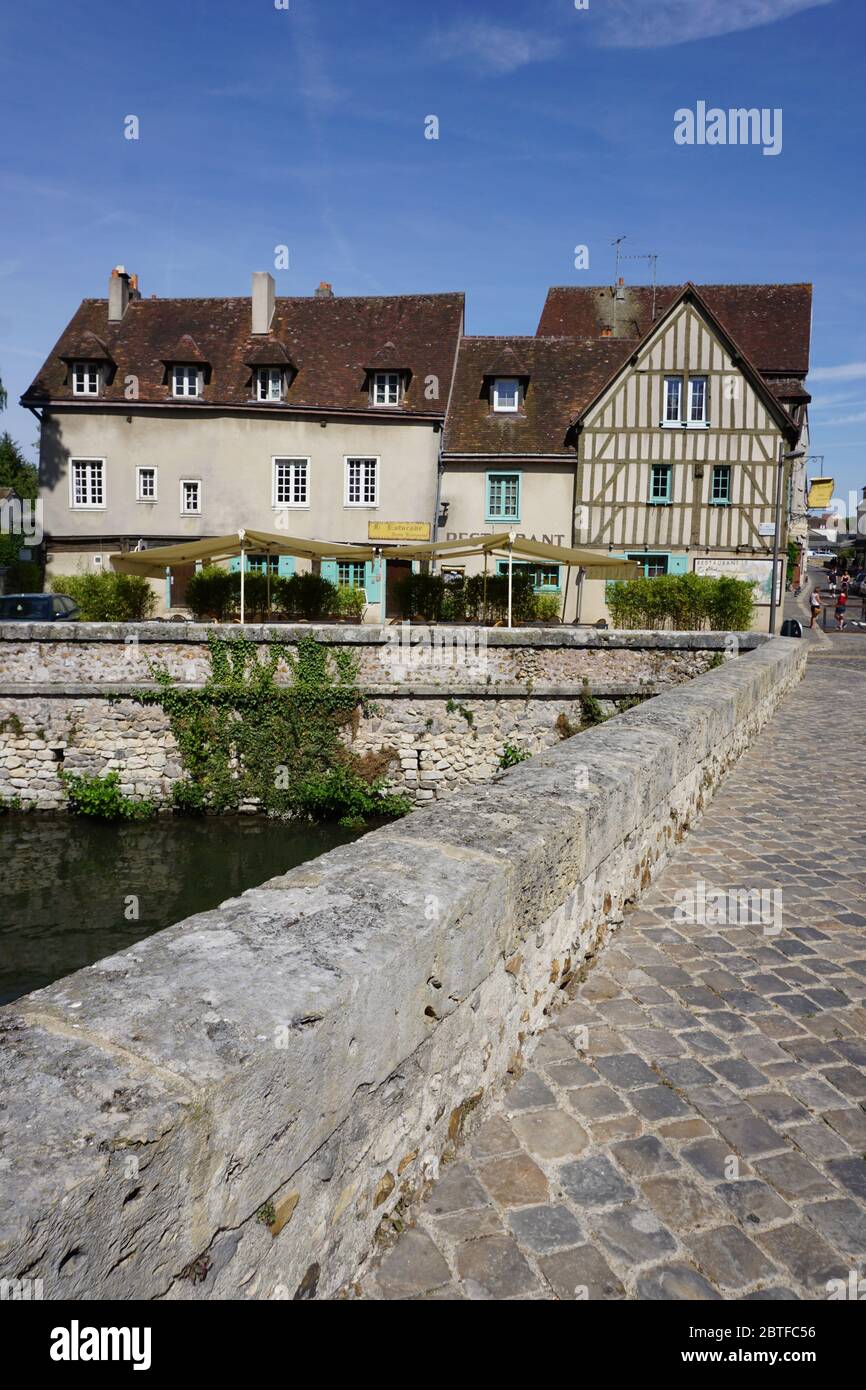 old architectural building in Chartres, France Stock Photo - Alamy