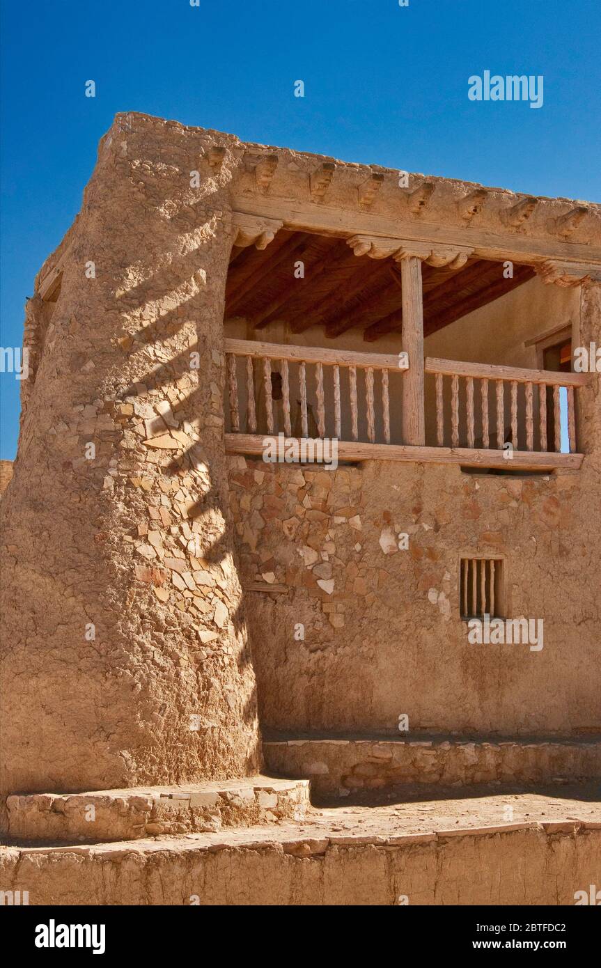 Detail of church in Acoma Pueblo (Sky City), Native American pueblo on ...