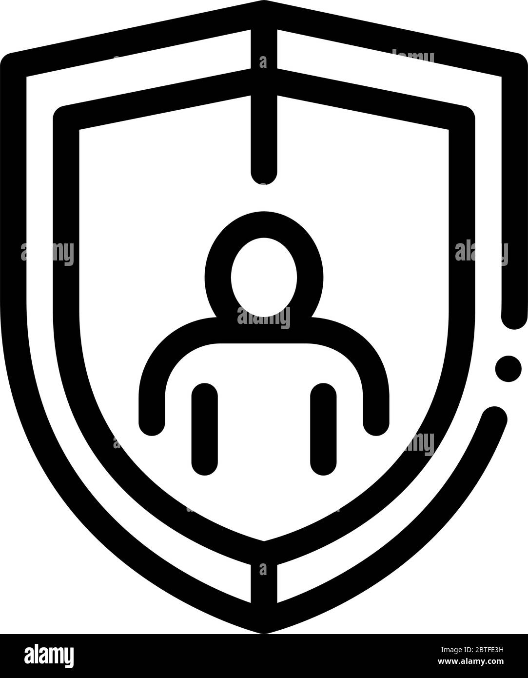 immunity protection icon vector outline illustration Stock Vector Image ...