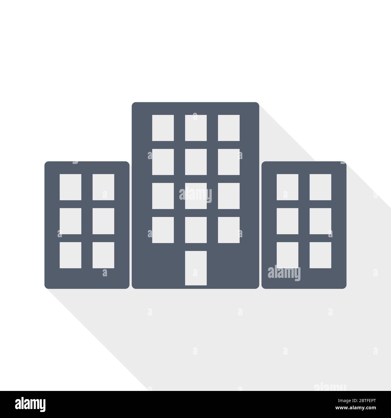 Office buildings flat design vector icon Stock Vector Image & Art - Alamy