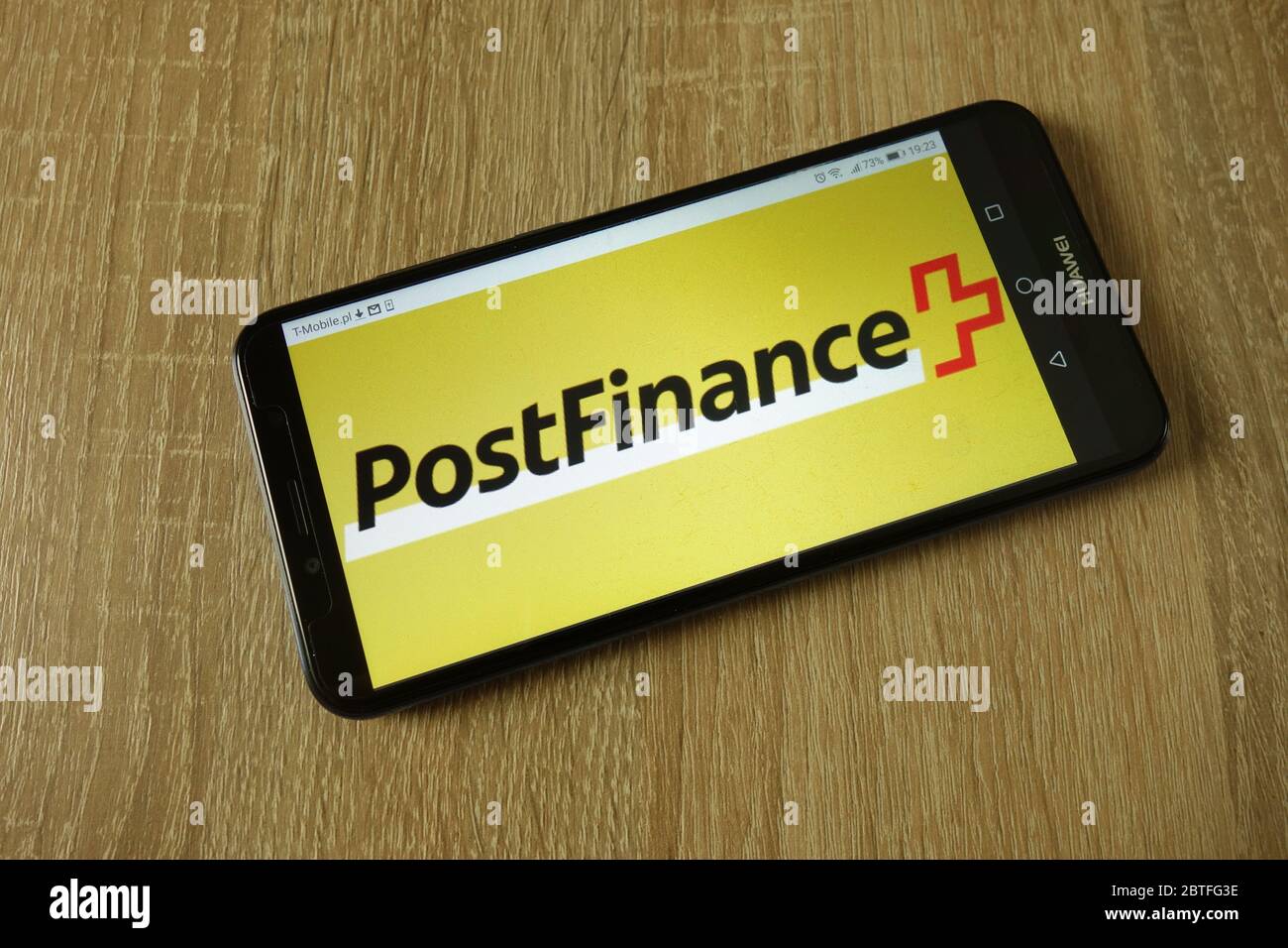 PostFinance logo displayed on smartphone Stock Photo - Alamy