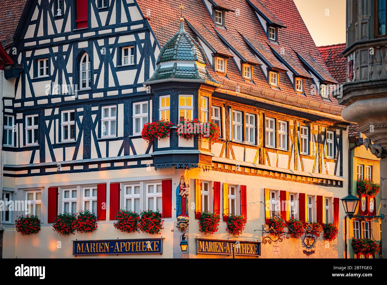 Rothenburg Ob Der Tauber city in Bavaria, Germany. Architecture of old ...