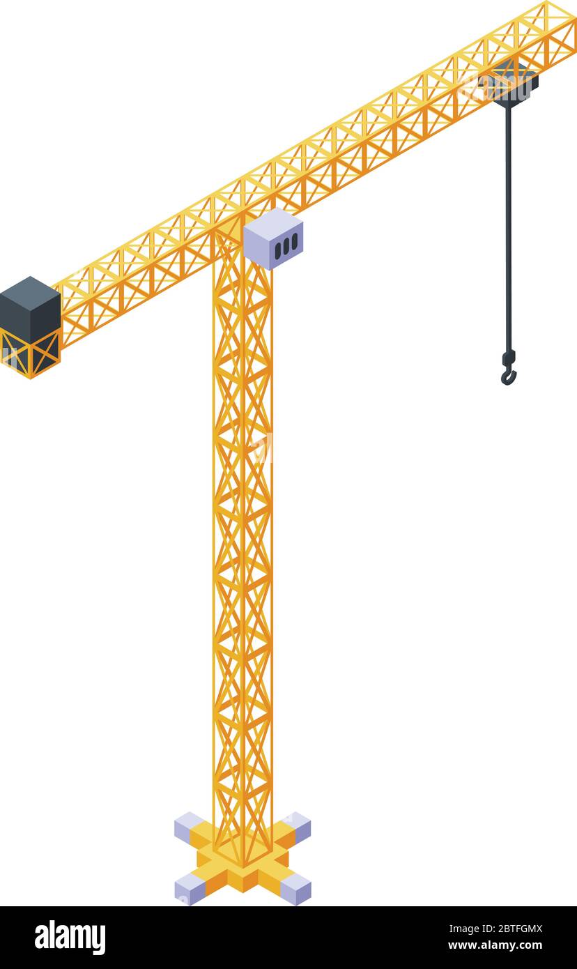 Construction crane icon, isometric style Stock Vector Image & Art - Alamy
