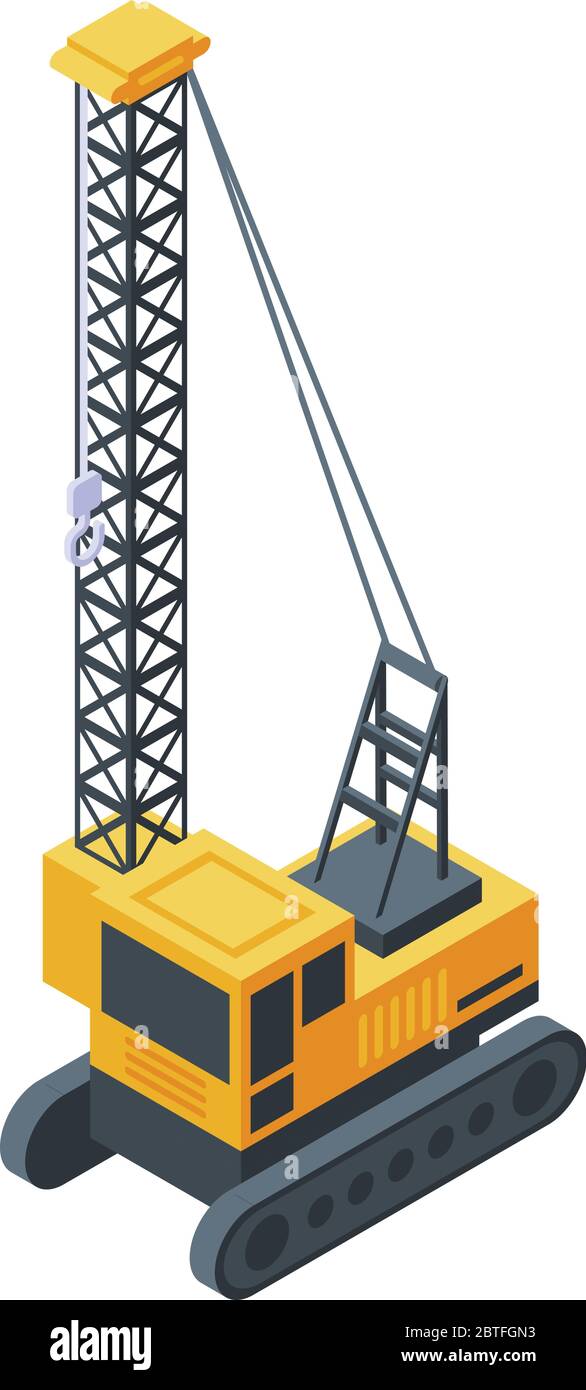 High excavator crane icon, isometric style Stock Vector Image & Art - Alamy