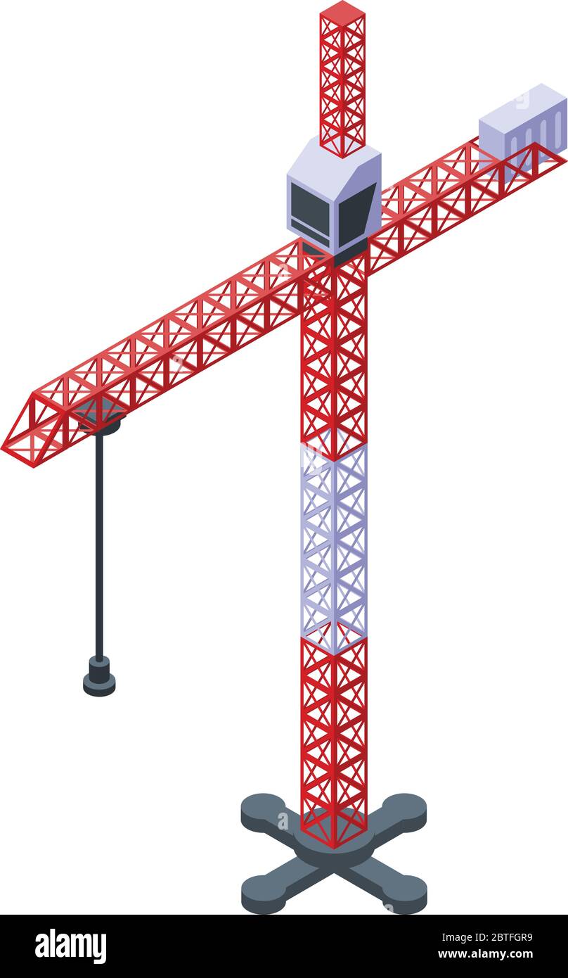 Mobile crane isometric hi-res stock photography and images - Alamy