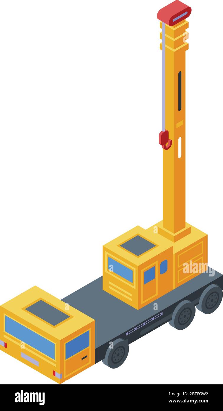 Mobile crane isometric hi-res stock photography and images - Alamy