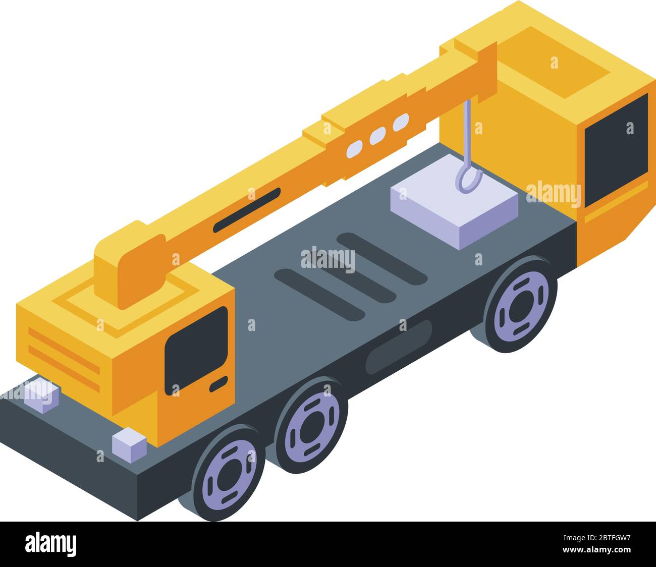 Load truck crane icon, isometric style Stock Vector Image & Art - Alamy