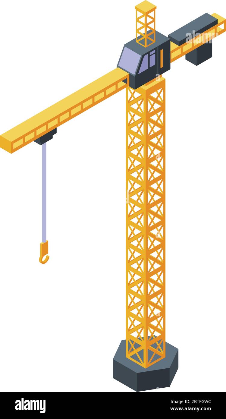 Mobile crane isometric hi-res stock photography and images - Alamy