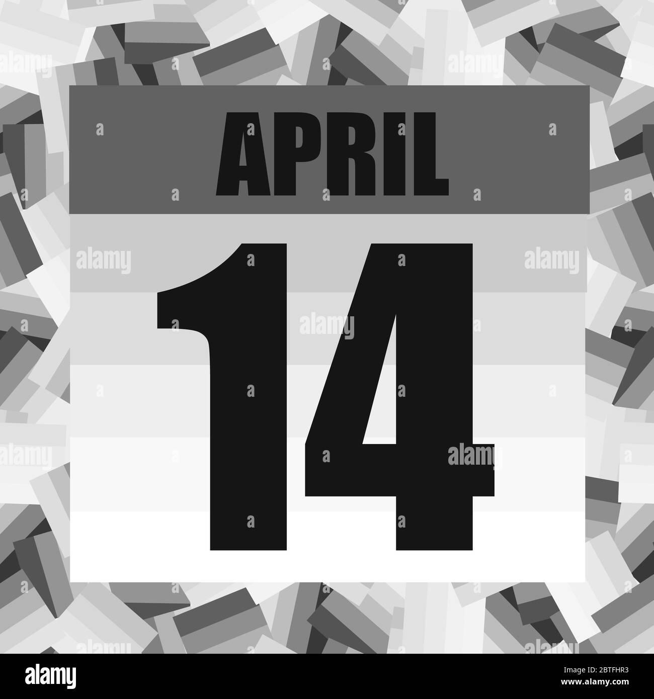 April 14 icon. For planning important day. April Fourteenth ...