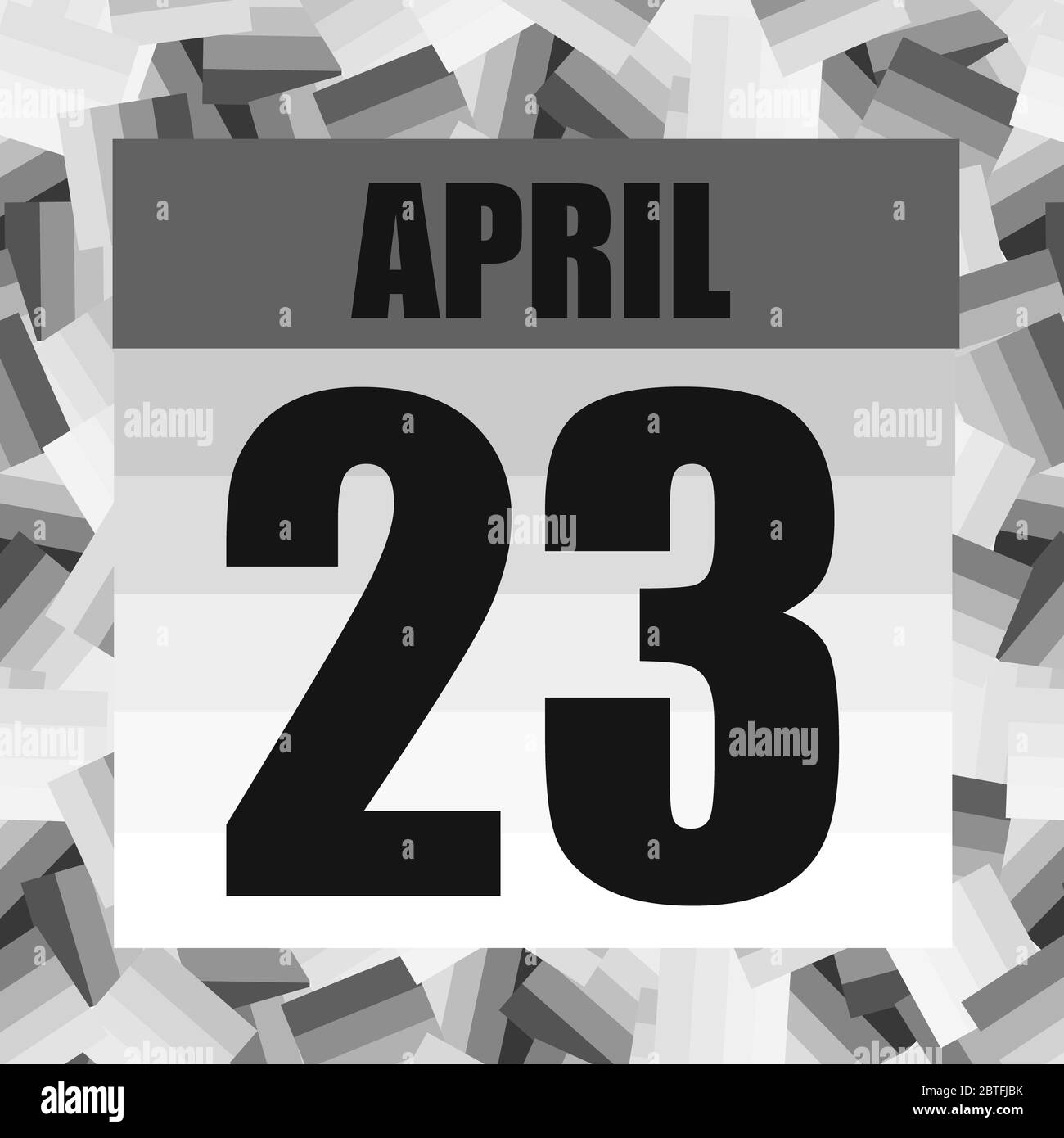 April 23 icon. For planning important day. Banner for holidays and ...