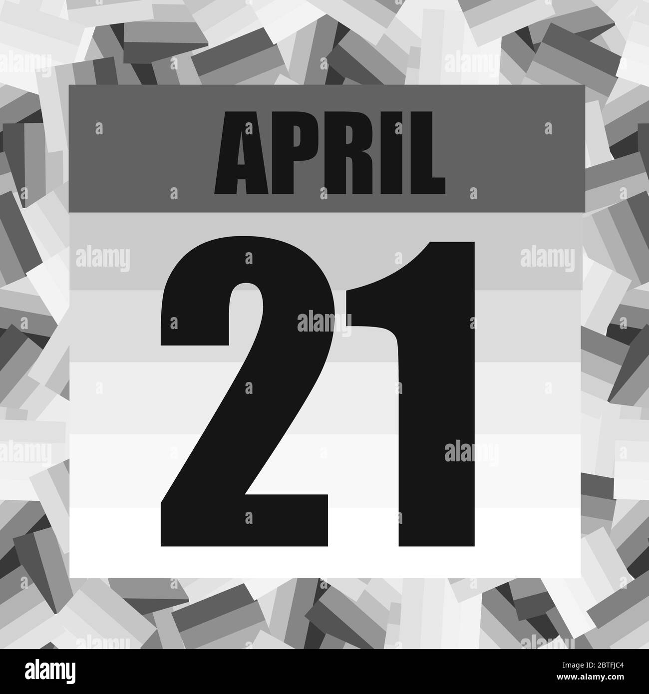 April 21 icon. For planning important day. Banner for holidays and ...