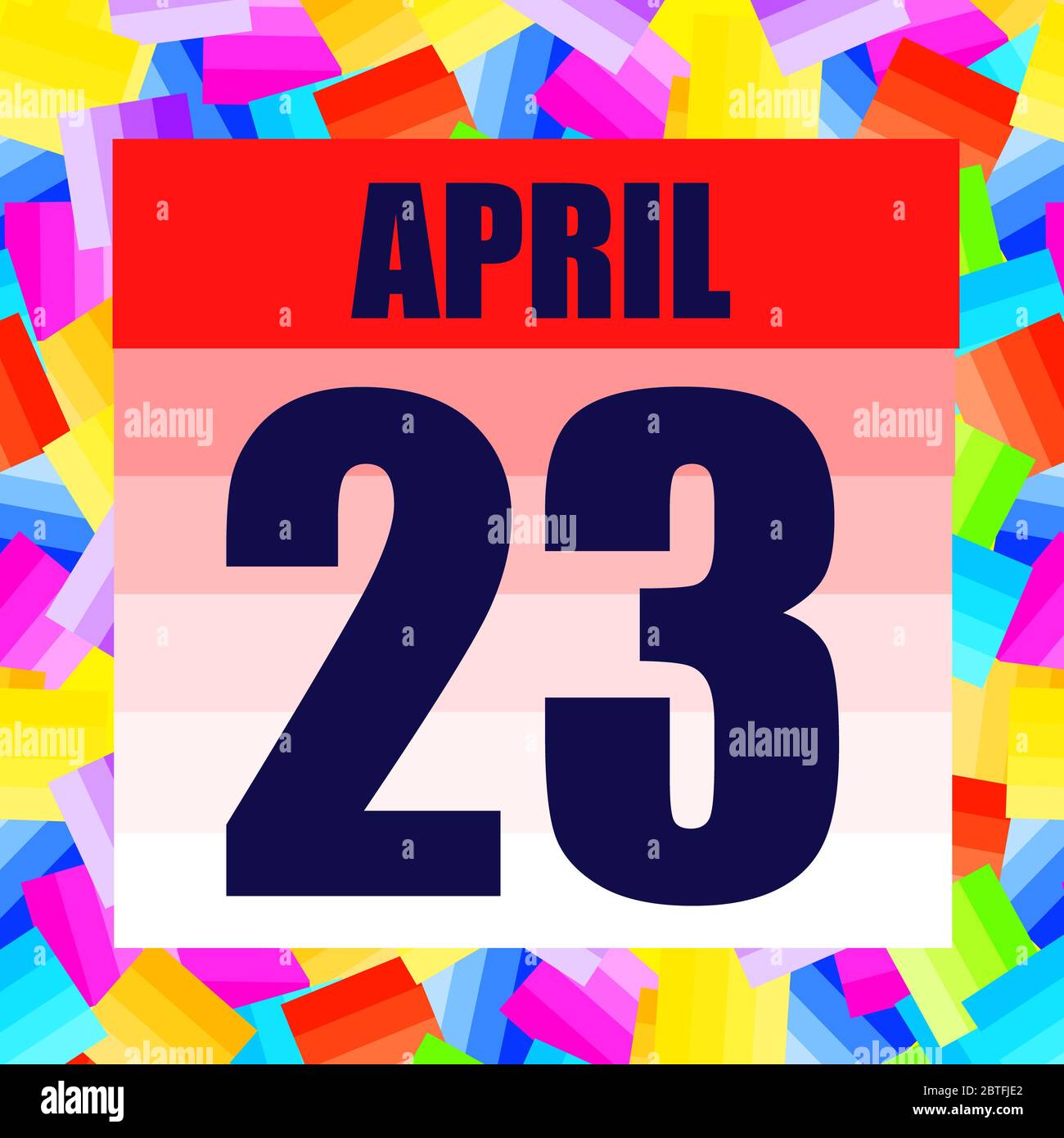 April 23 icon. For planning important day. Banner for holidays and ...