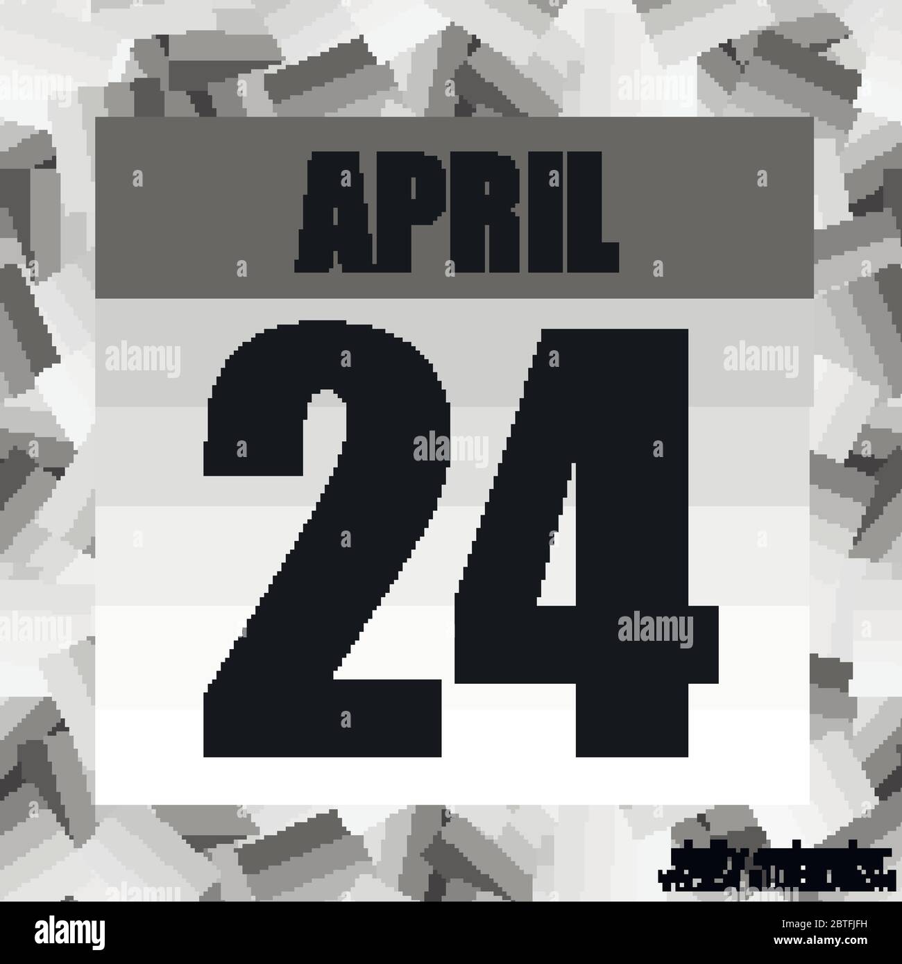 April 24 icon. For planning important day. Banner for holidays and ...