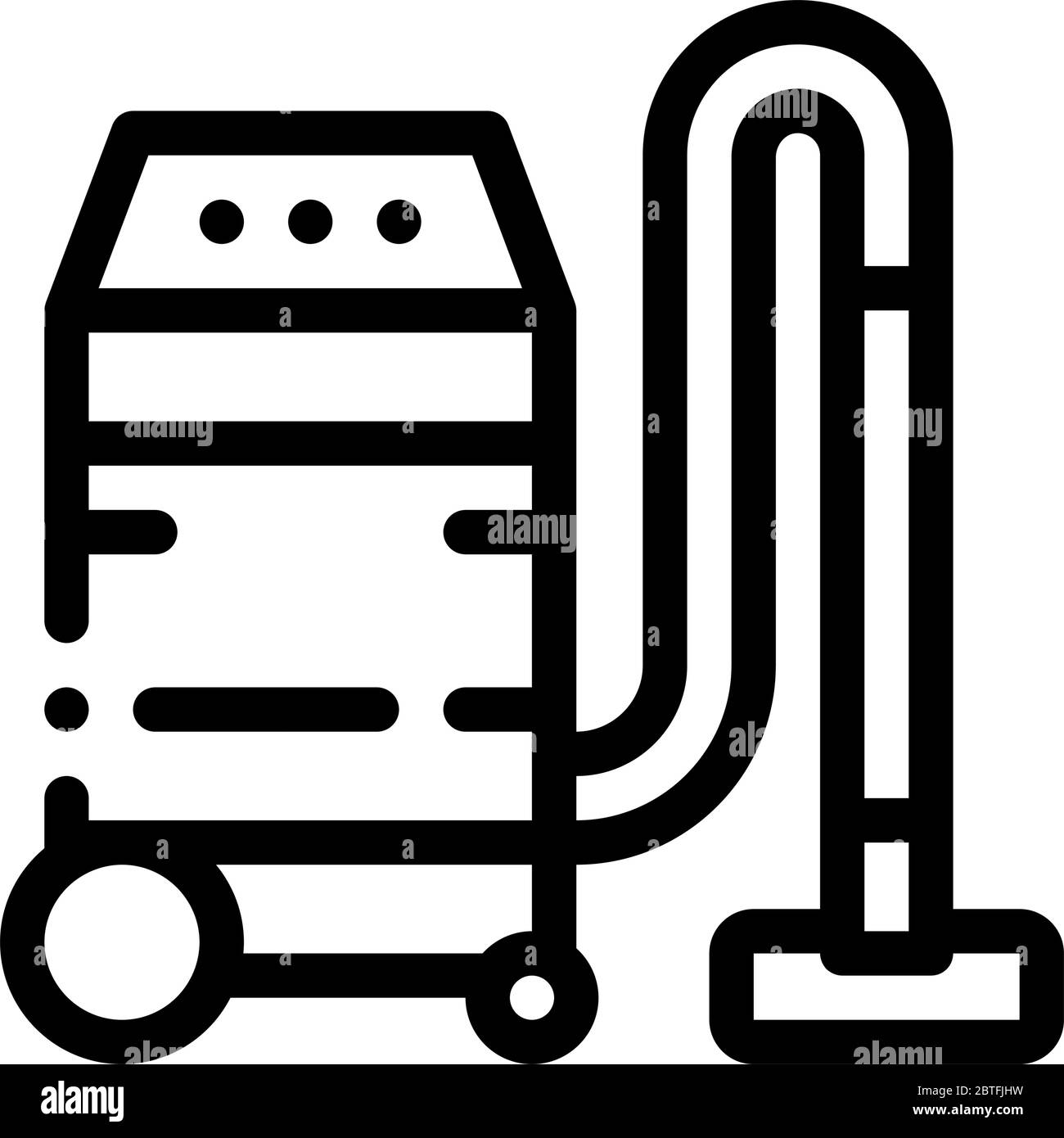 household vacuum cleaner icon vector outline illustration Stock Vector ...
