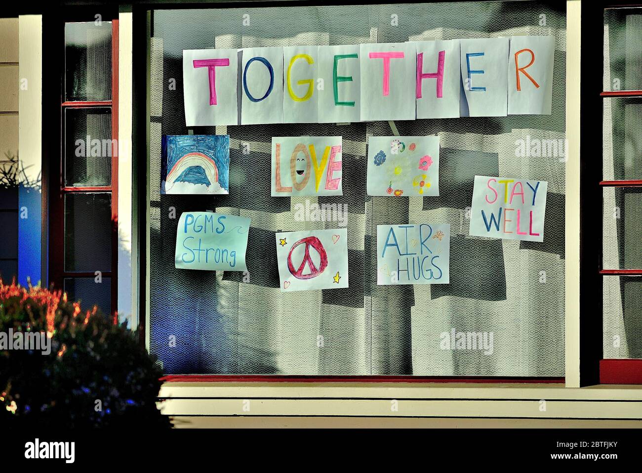 Pacific Grove, California, USA. 25th May, 2020. COVID-19 Inspirational ...