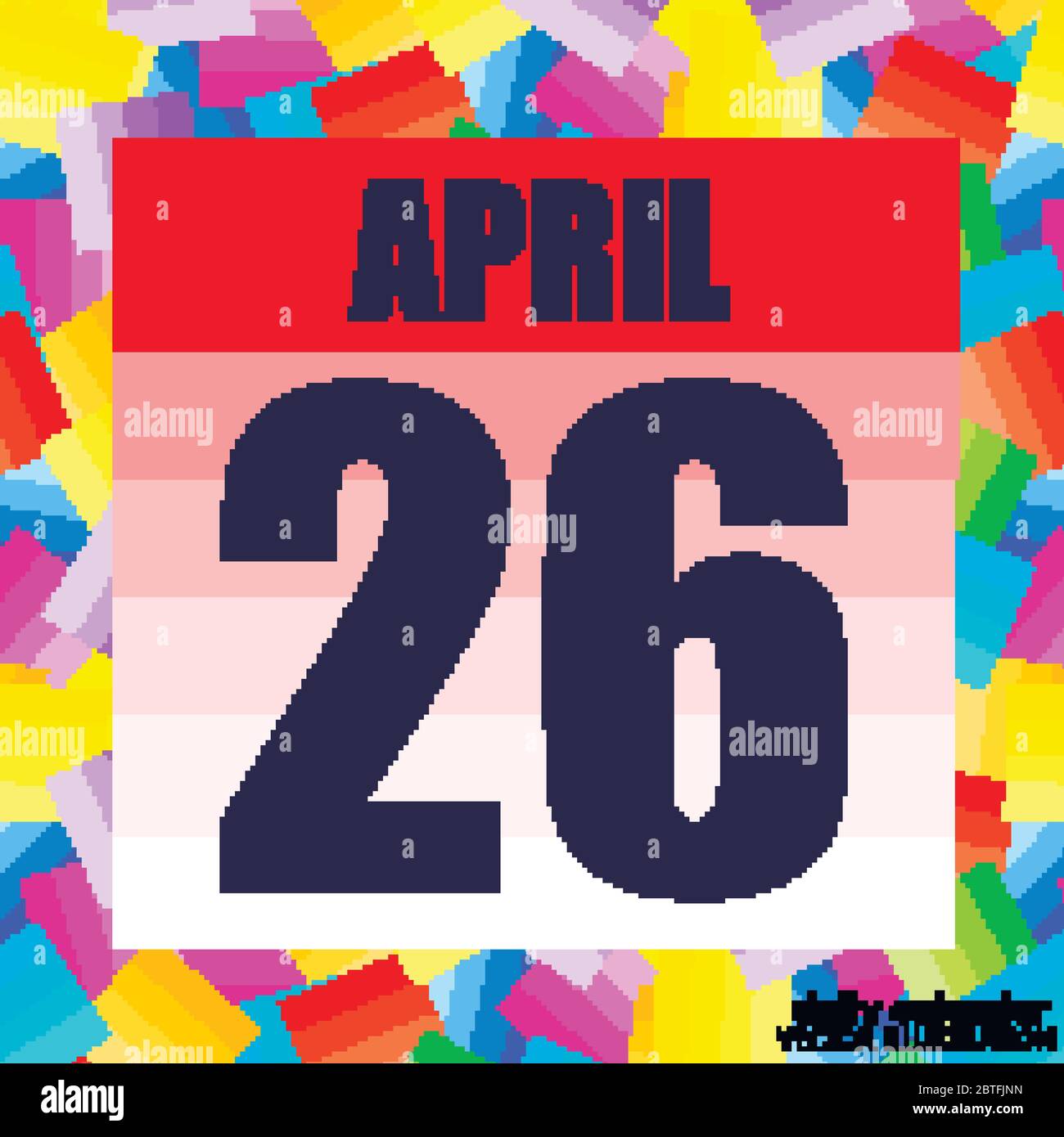 April 26 icon. For planning important day. Banner for holidays and ...